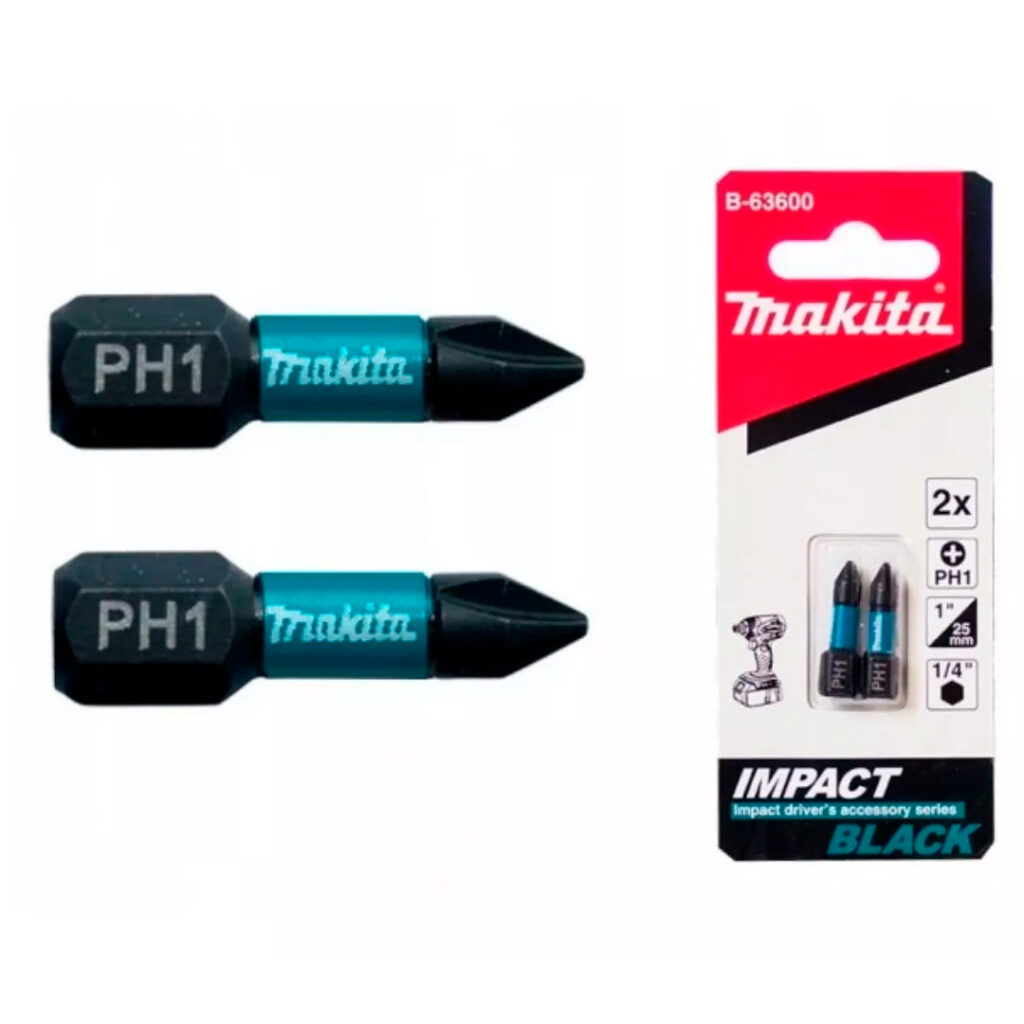 Punta Atornillar Impacto Ph1 X 25mm Makita B-63600 Pack X2 - La Casa ...